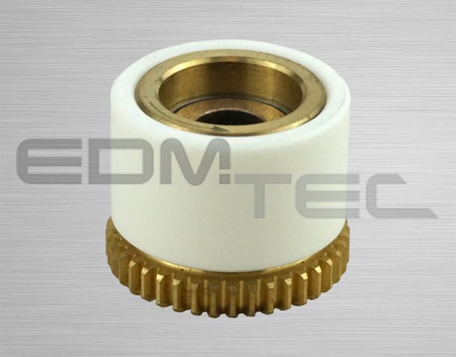 Ceramic roller with gear – Eroding accessories | EDM-TEC oHG